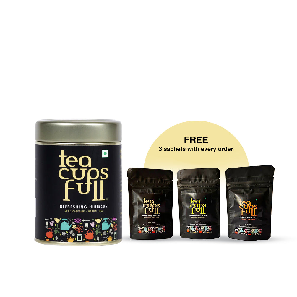 Refreshing Hibiscus Herbal Tea - TeaCupsFull